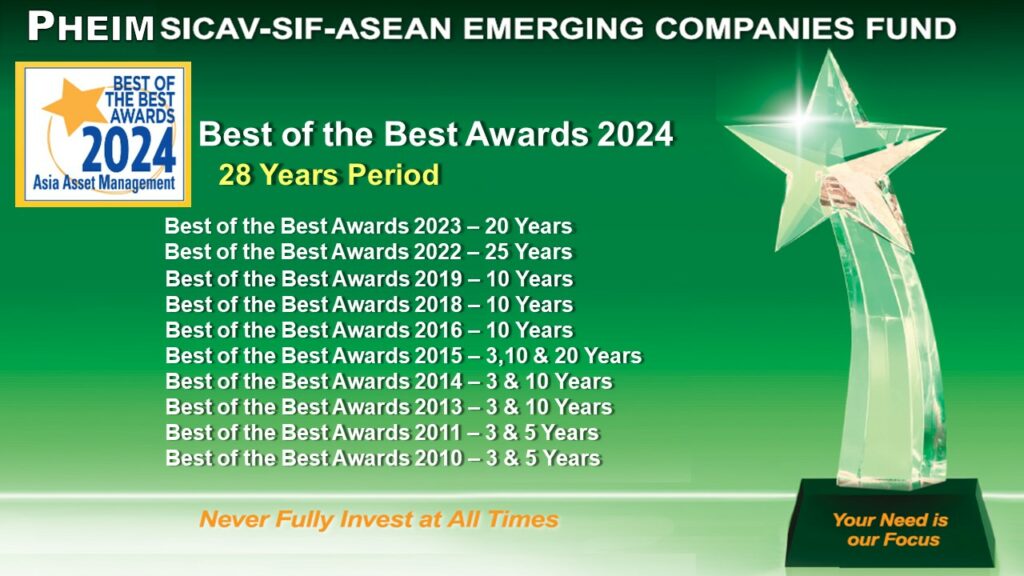 PHEIM SICAV-SIF-ASEAN Emerging Companies Fund (ASEAN Fund) won the Best ...